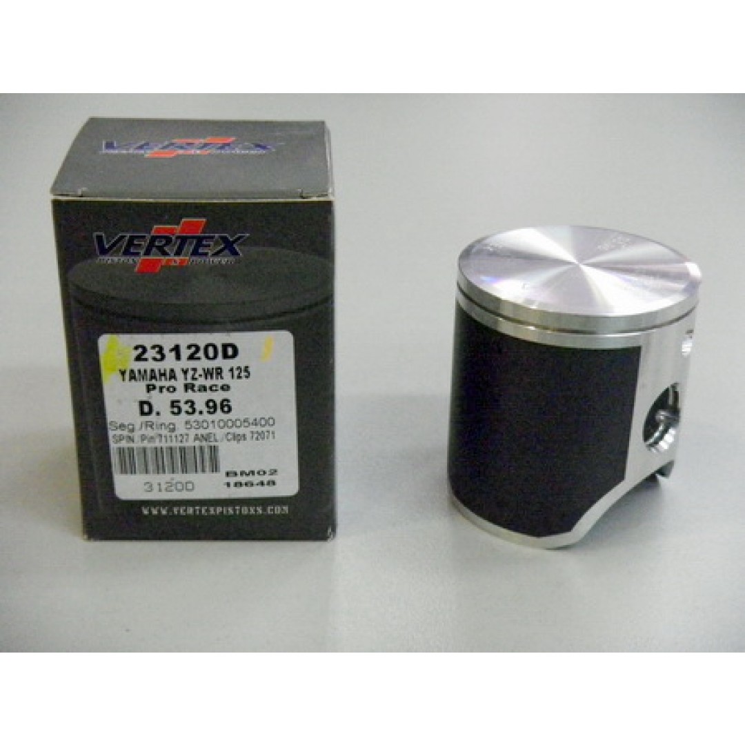 Vertex "Pro Race" piston kit 23120 Yamaha YZ 125 2005-2022, WR 125 2005-2022, Fantic Motor XE ...