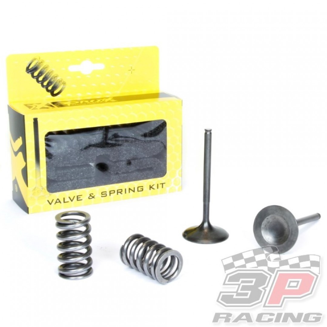 ProX steel intake valves & springs set 28.SIS1403-2 Honda CRF 450R 2002 ...