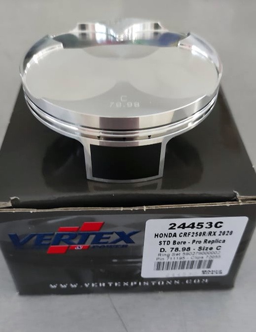 Vertex forged "Replica" piston kit 24453 Standard Compression 13,9:1 Honda CRF 250R, CRF 250RX ...