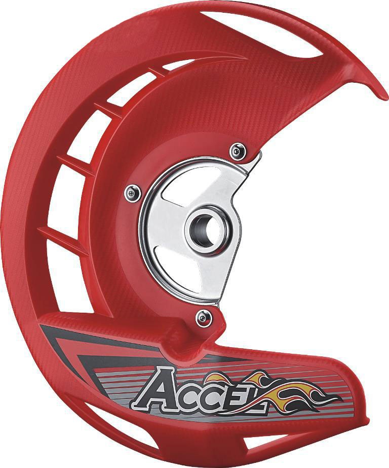 Accel front brake disc guard in multipe colors AC-FDG-502-RD Gas Gas MC ...