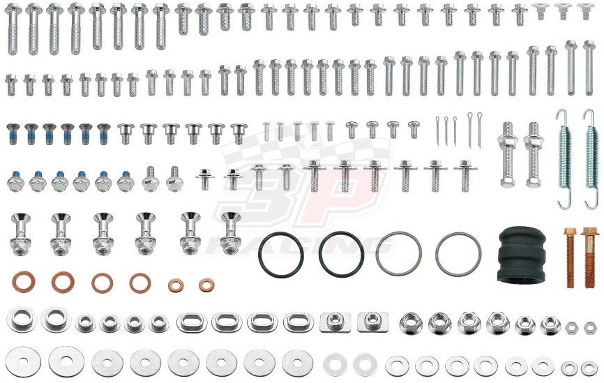 Accel complete bolt, nut & washer kit with exhaust springs & rubber AC ...