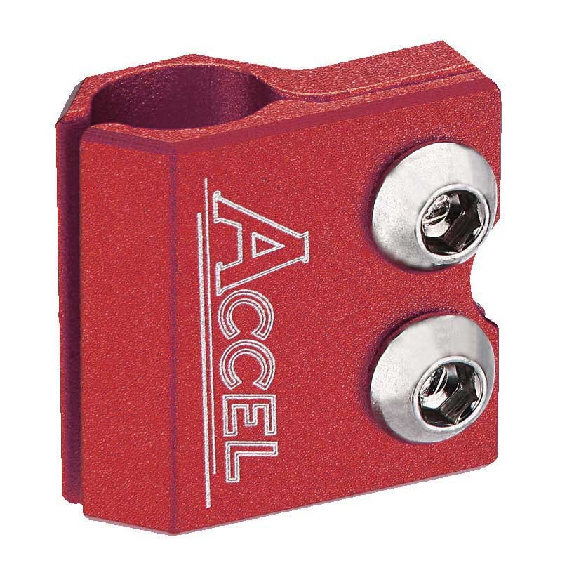 Accel brake line clamp - Red AC-BLC-02-RED Yamaha YZ 80-250cc, YZF/WRF 250-450cc, TTR 250, TT 35 ...