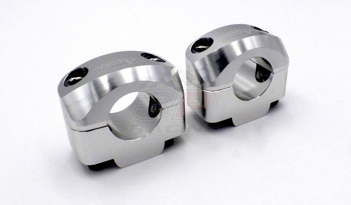 Accel Bar mount kit-Spacer 20mm height for 28.6mm bar to 28.6mm Silver ...