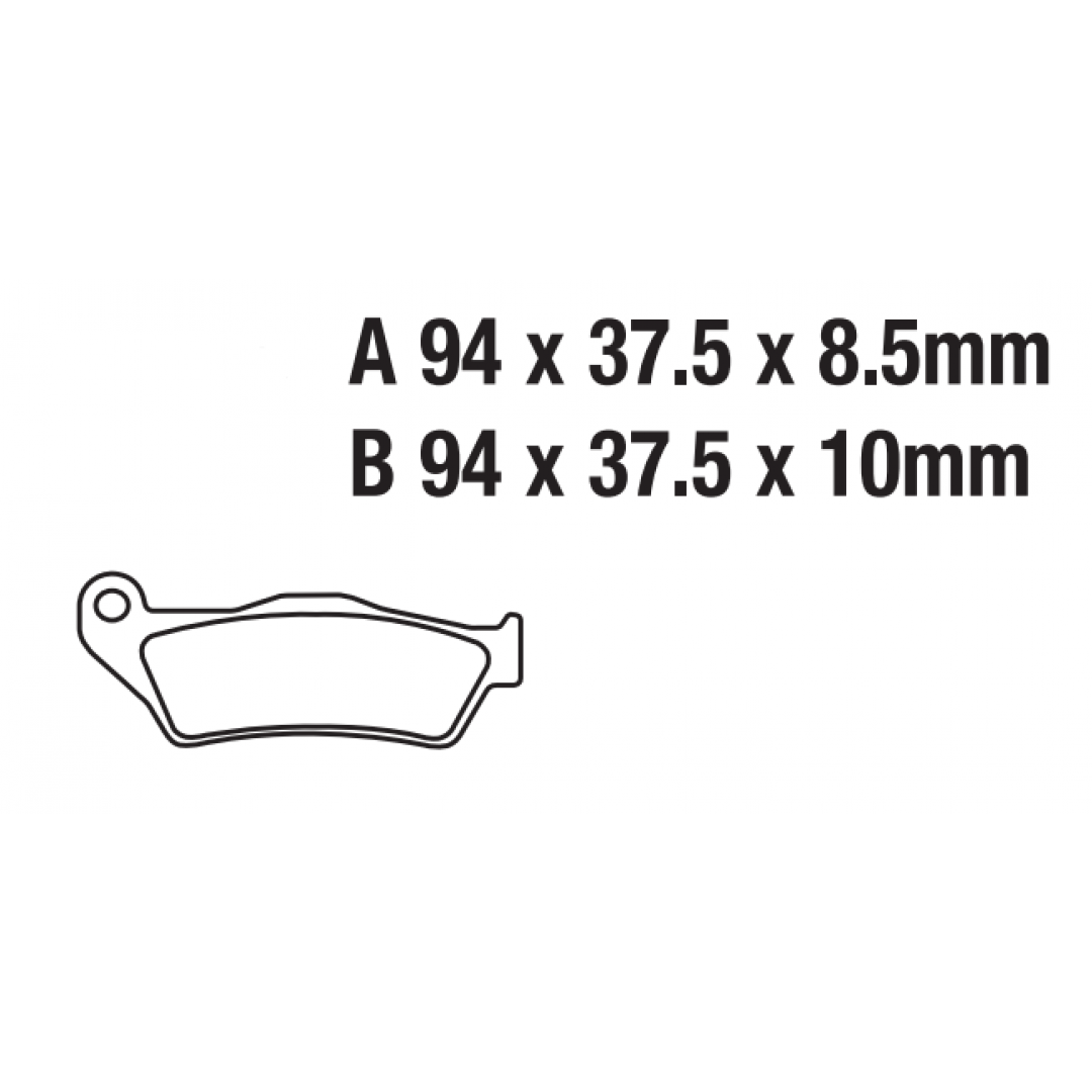 ProX brake pad set 37.328002 BMW various models, 800cc-1300cc, 1993 ...
