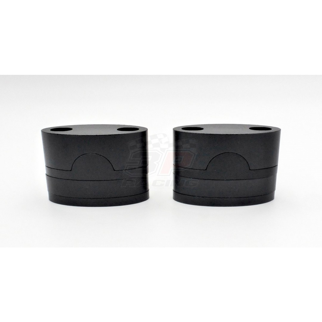 Accel steering bar mount adapter with adjustable height for 22.2mm bar ...