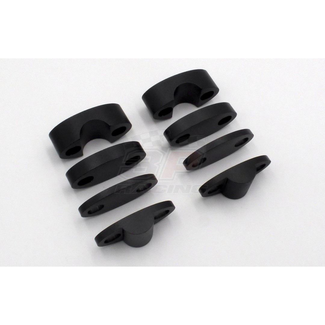 Accel steering bar mount adapter with adjustable height for 22.2mm bar ...